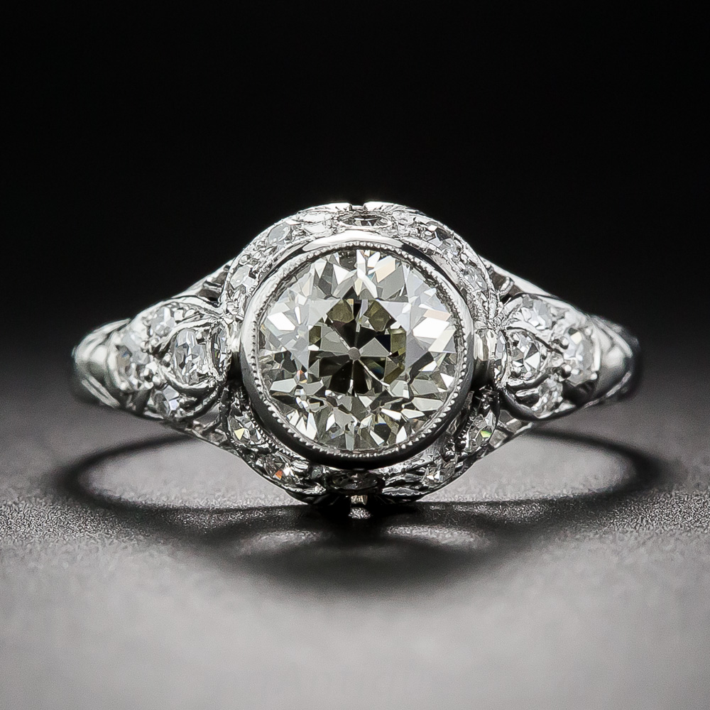 1.10 Carat Early-Art Deco Diamond Engagement Ring