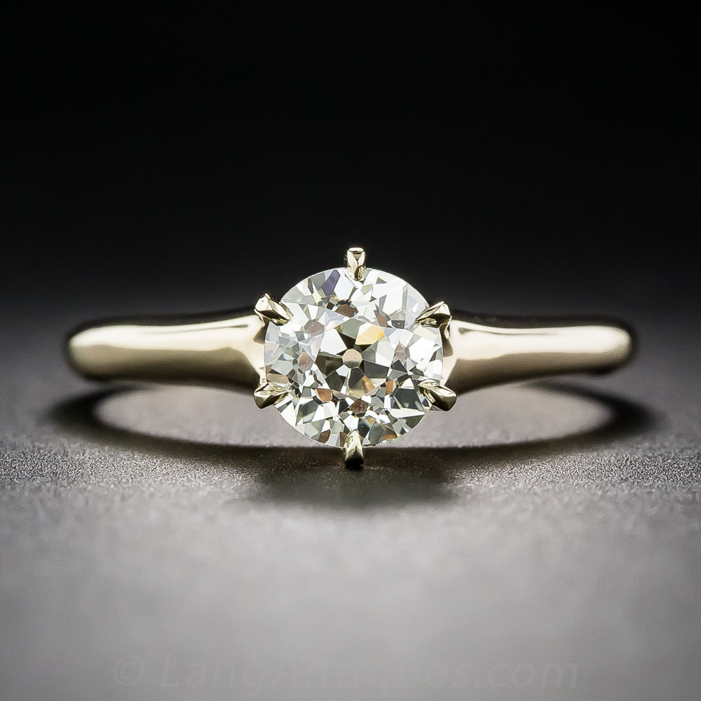 1.10 Carat Old European Diamond Solitaire Ring