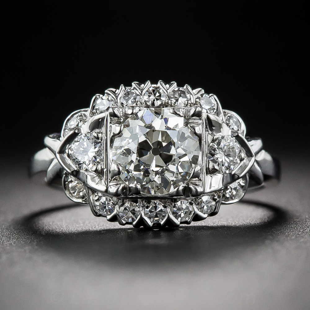 1.11 Carat Diamond Vintage Engagement Ring
