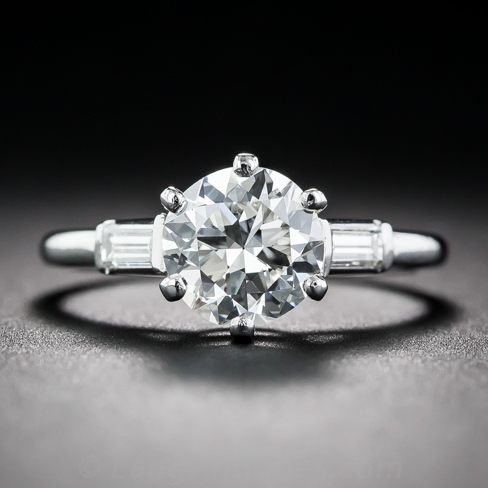 1.12 Diamond Platinum Engagement Ring
