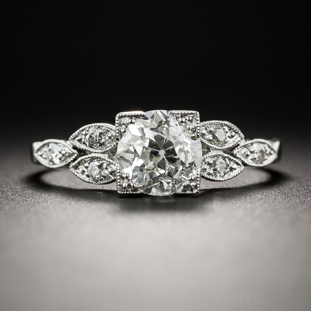 1.16 Carat Diamond Vintage Engagement Ring - GIA H VS1
