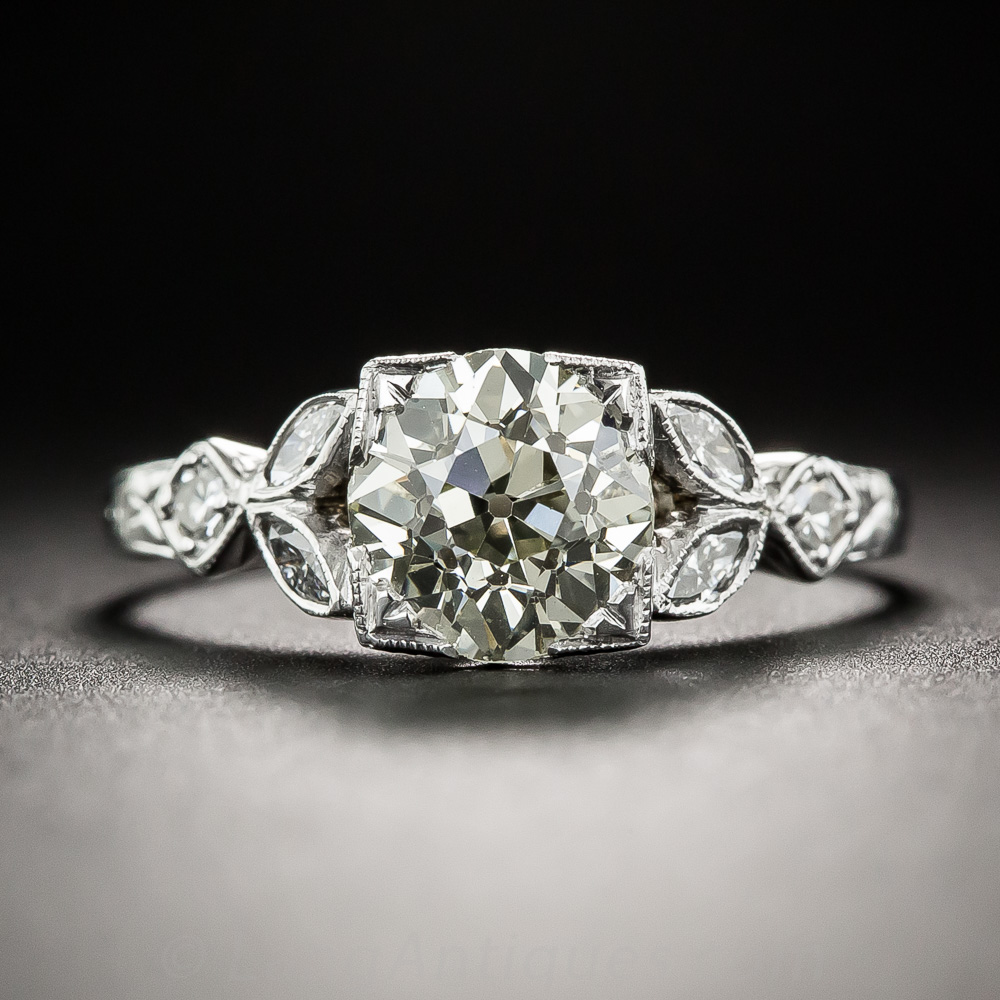 1.33 Carat Vintage Diamond Engagement Ring