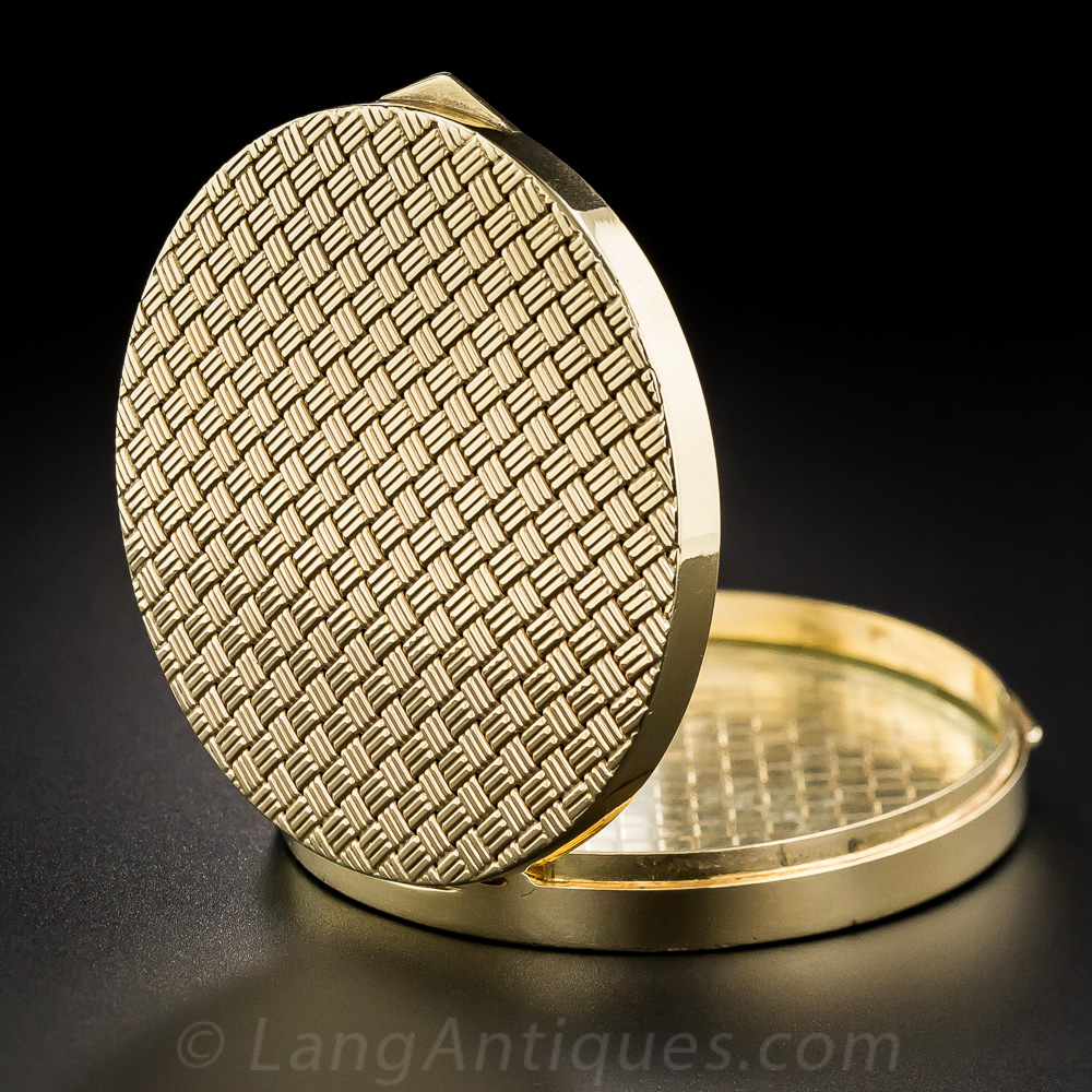 14K Round Gold Compact