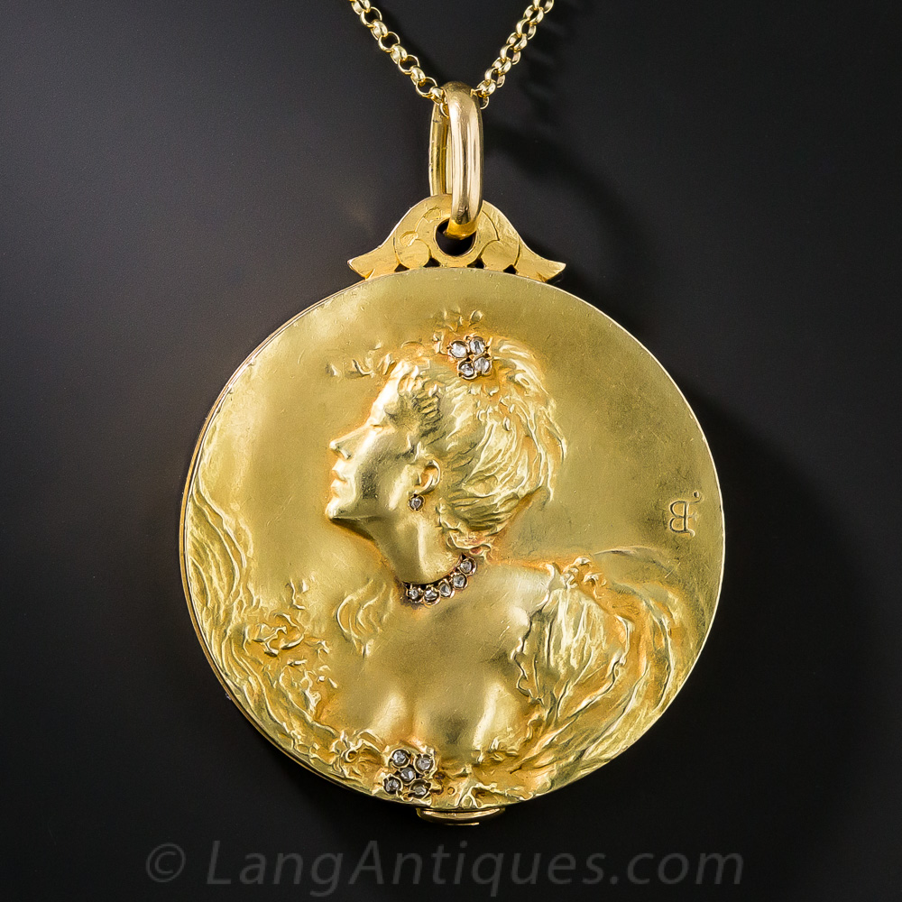 18K French Art Nouveau Locket