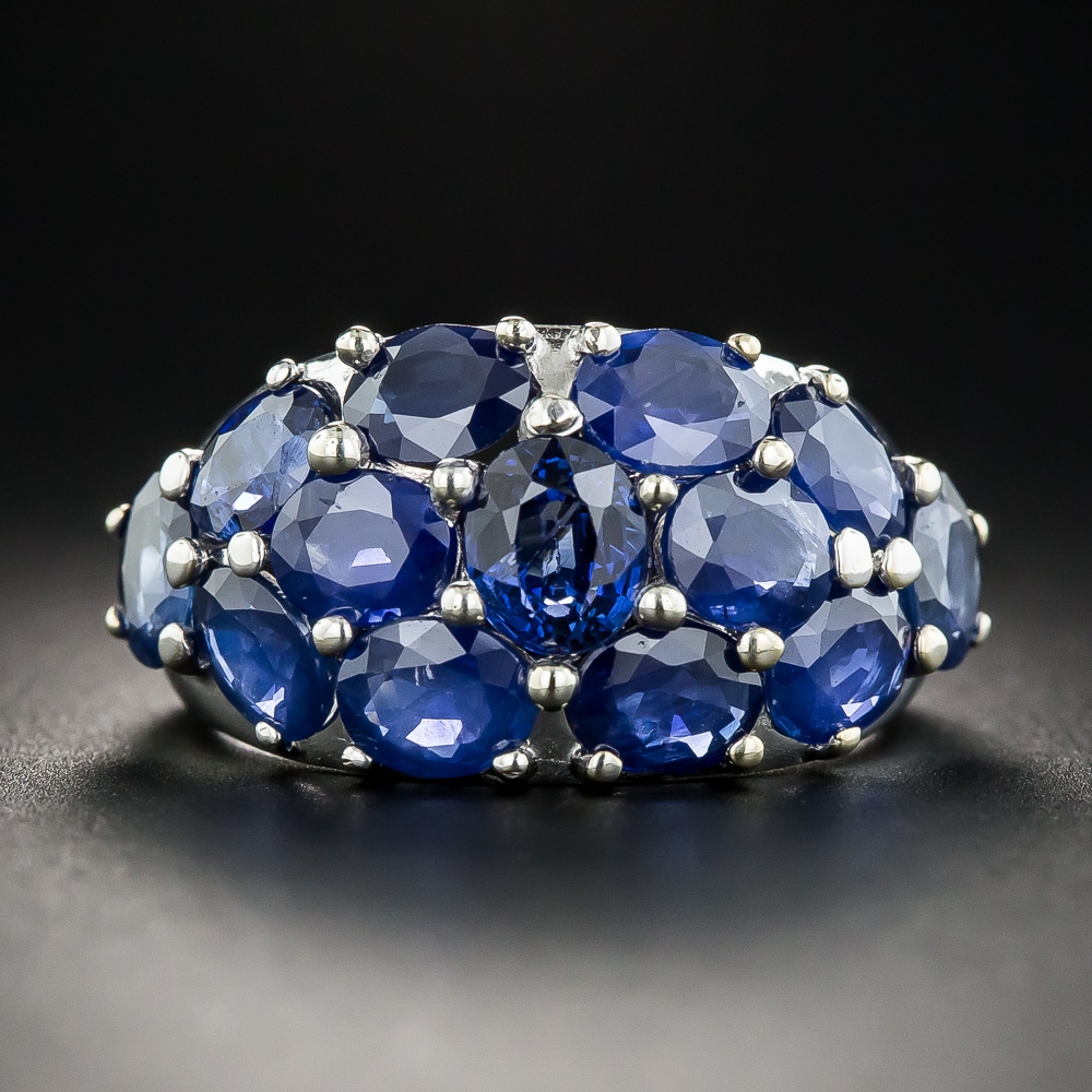 18K Sapphire Bombe Ring
