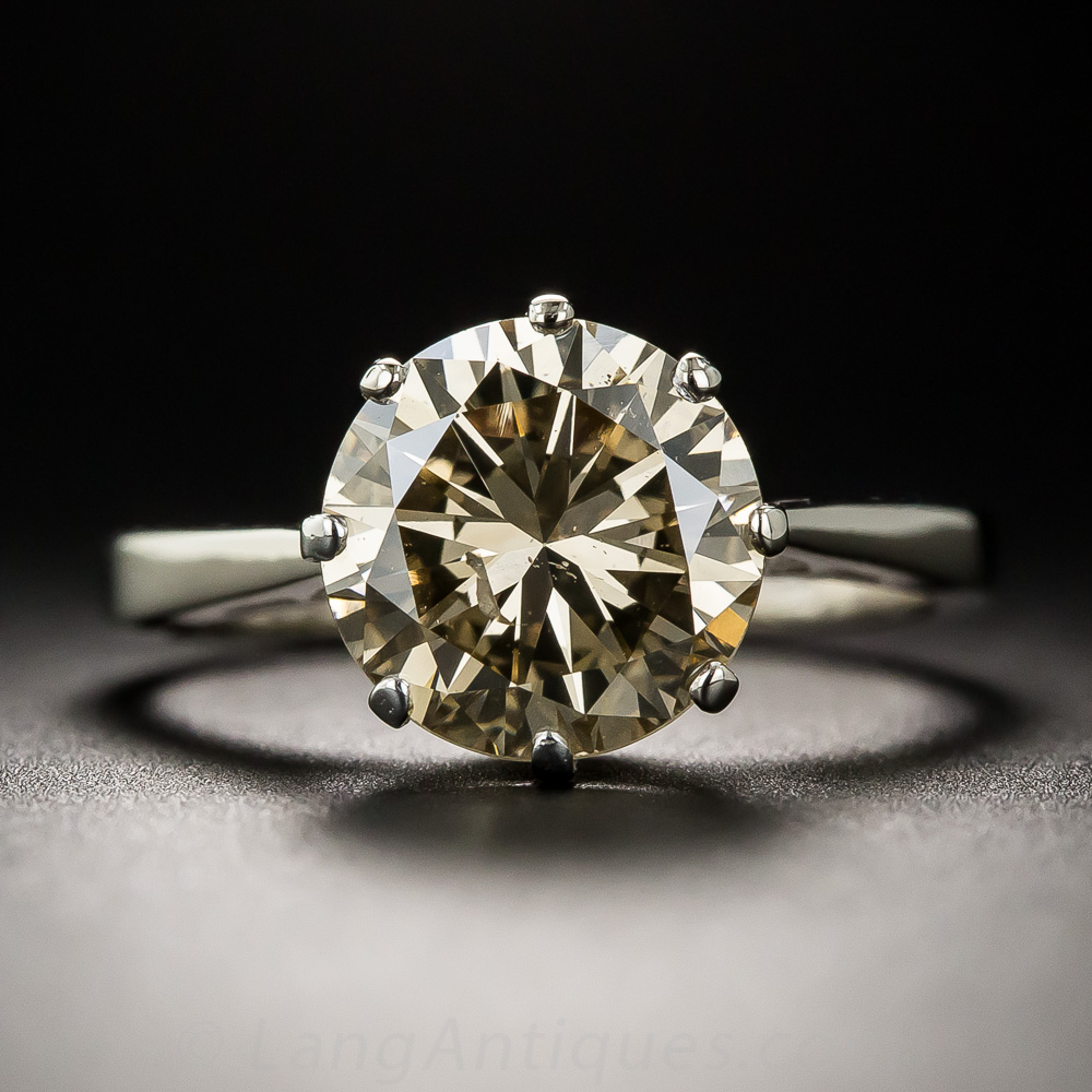 2.55 Carat Natural Fancy Brown Diamond Solitaire - GIA