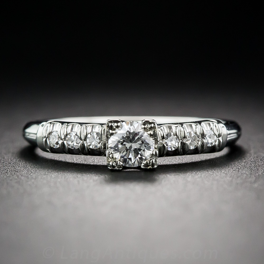 .20 Carat Diamond Mid-Century Engagement Ring