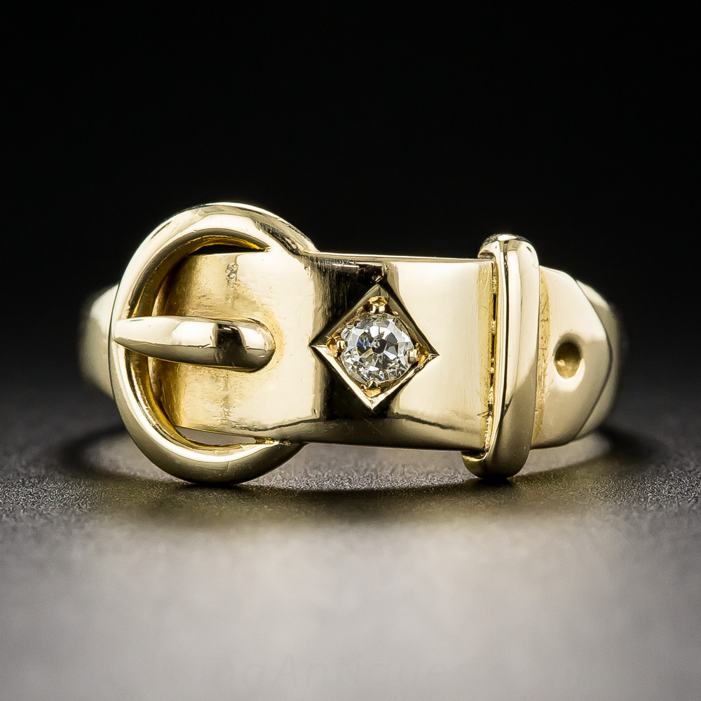 22K Victorian Diamond Buckle Band