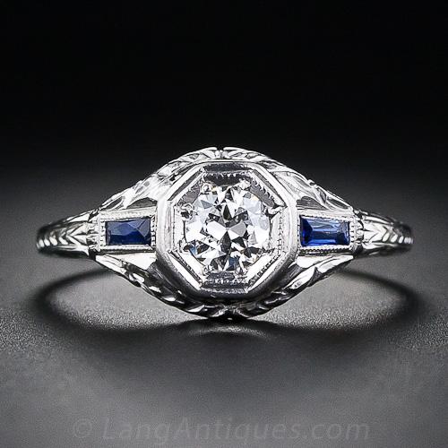 .25 Carat Platinum and Diamond Engagement Ring