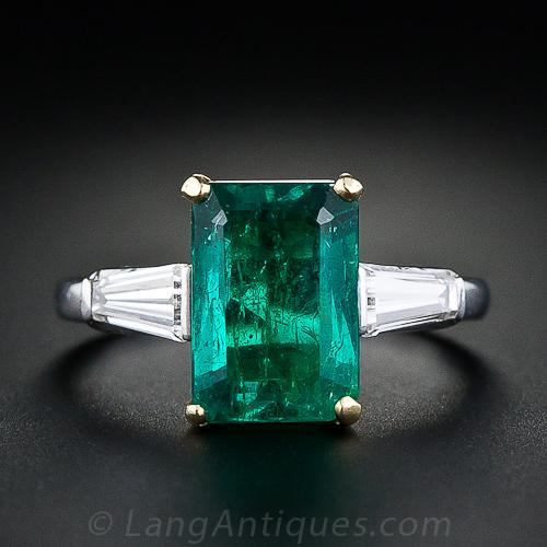 3.19 Carat Emerald Solitaire