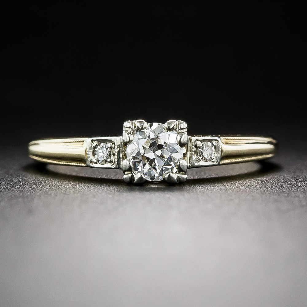.30 Carat Mid-Century Diamond Engagement Ring
