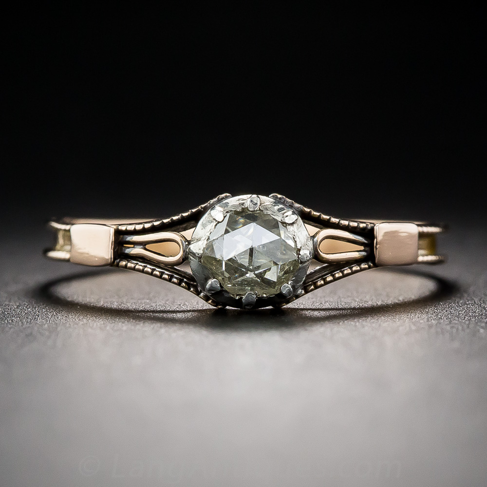 .35 Carat Rose-Cut Antique Dutch Diamond Ring