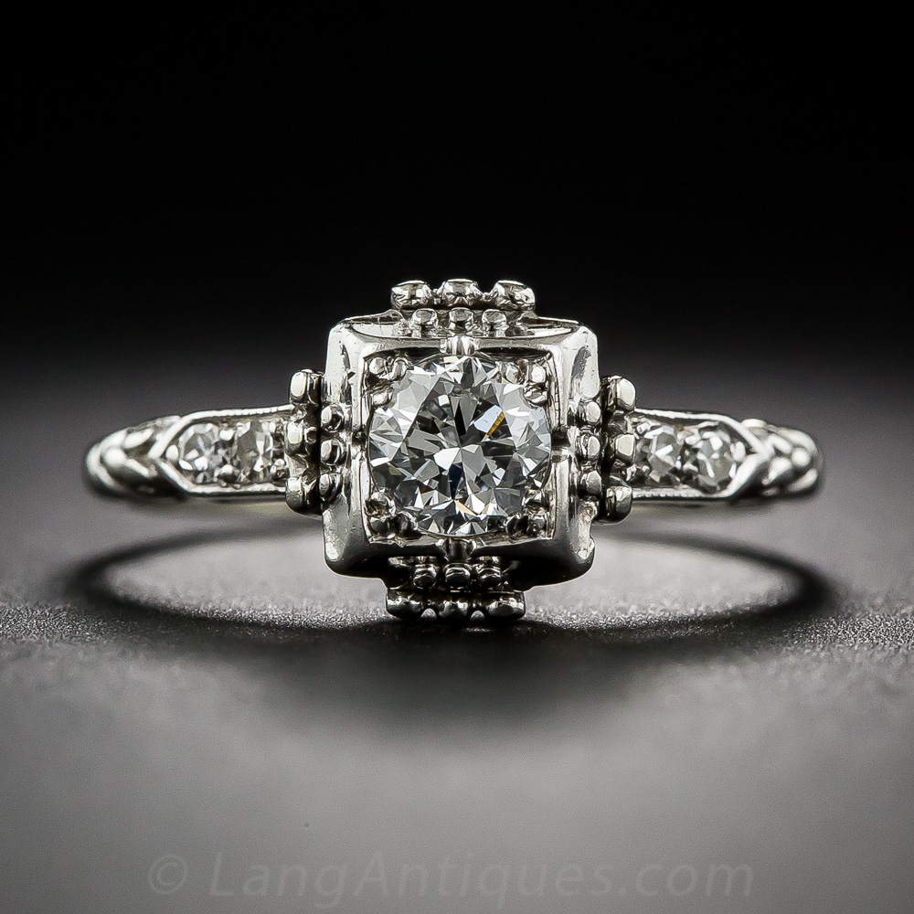 .35 Carat Vintage Diamond Engagement Ring