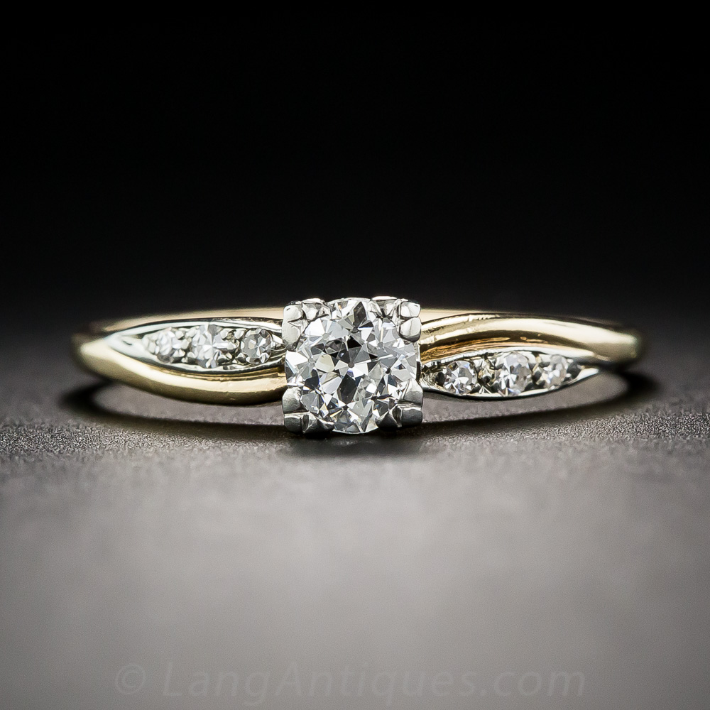 .35 Carat Vintage Diamond Engagement Ring