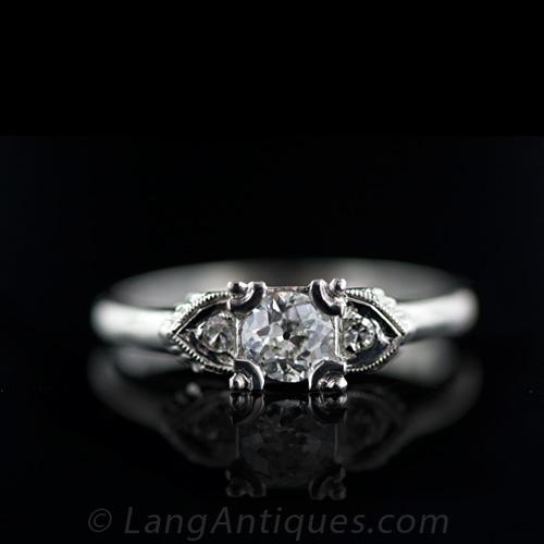 .36 Carat Diamond Engagement Ring, Circa 1940's