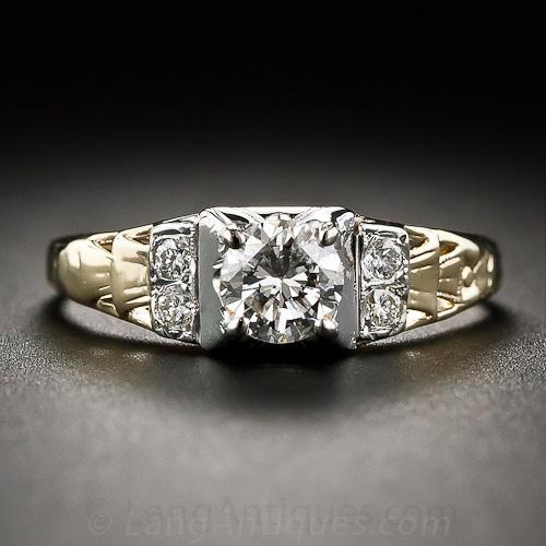 .40 Carat Diamond Mid-Century Engagement Ring
