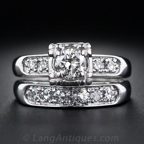 .40 Carat Illusion Diamond Wedding Set
