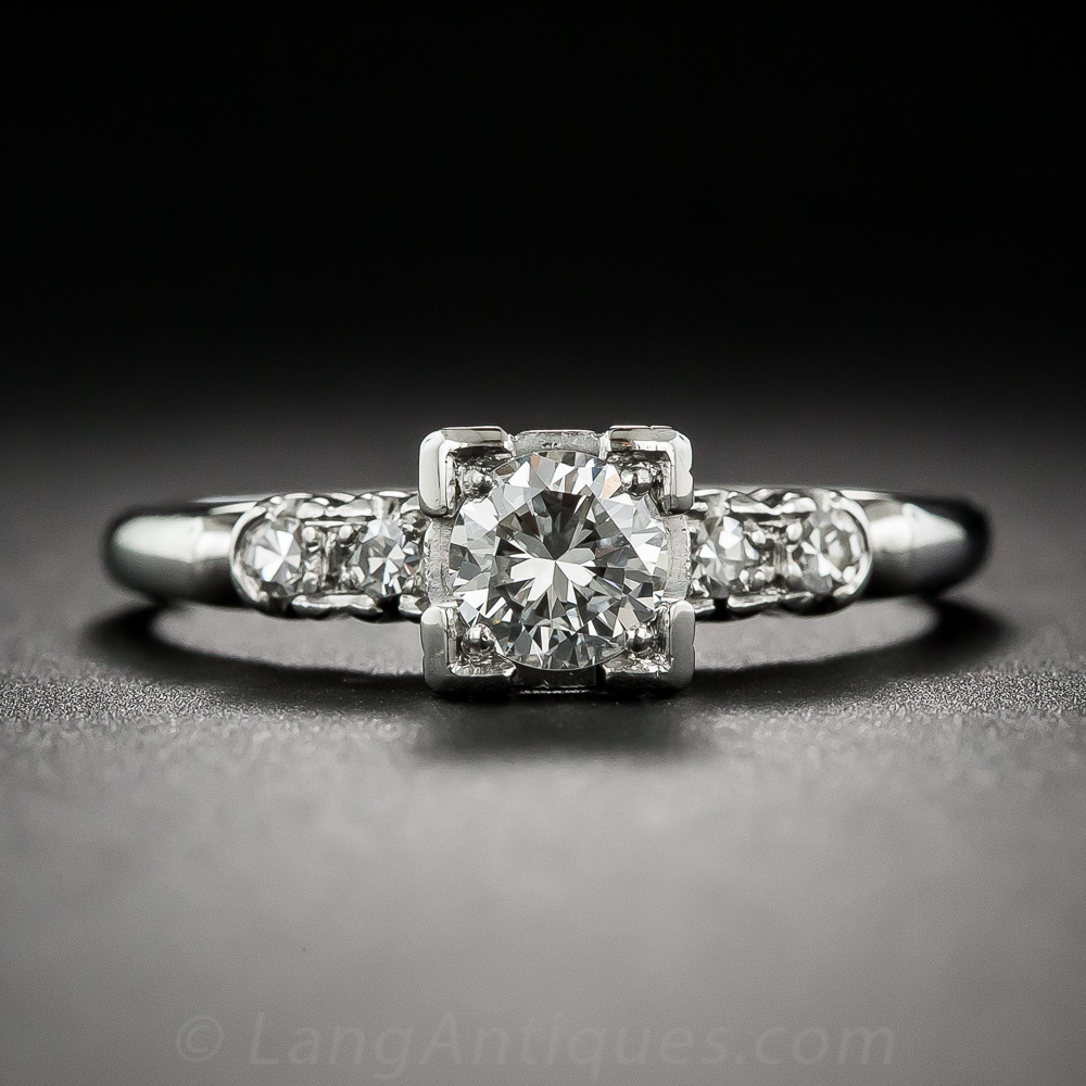 .40 Carat Mid-Century Diamond Engagement Ring