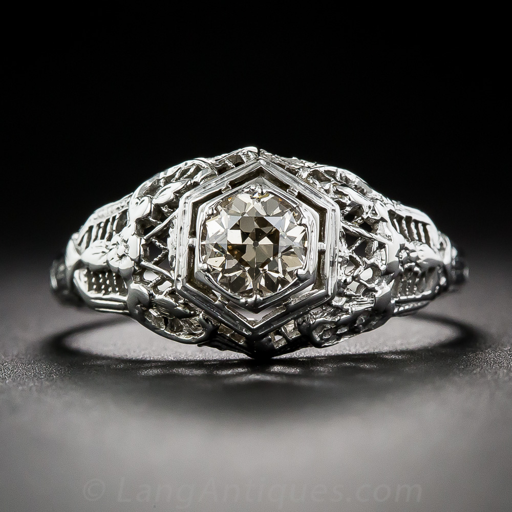 .45 Carat Diamond Vintage Engagement Ring