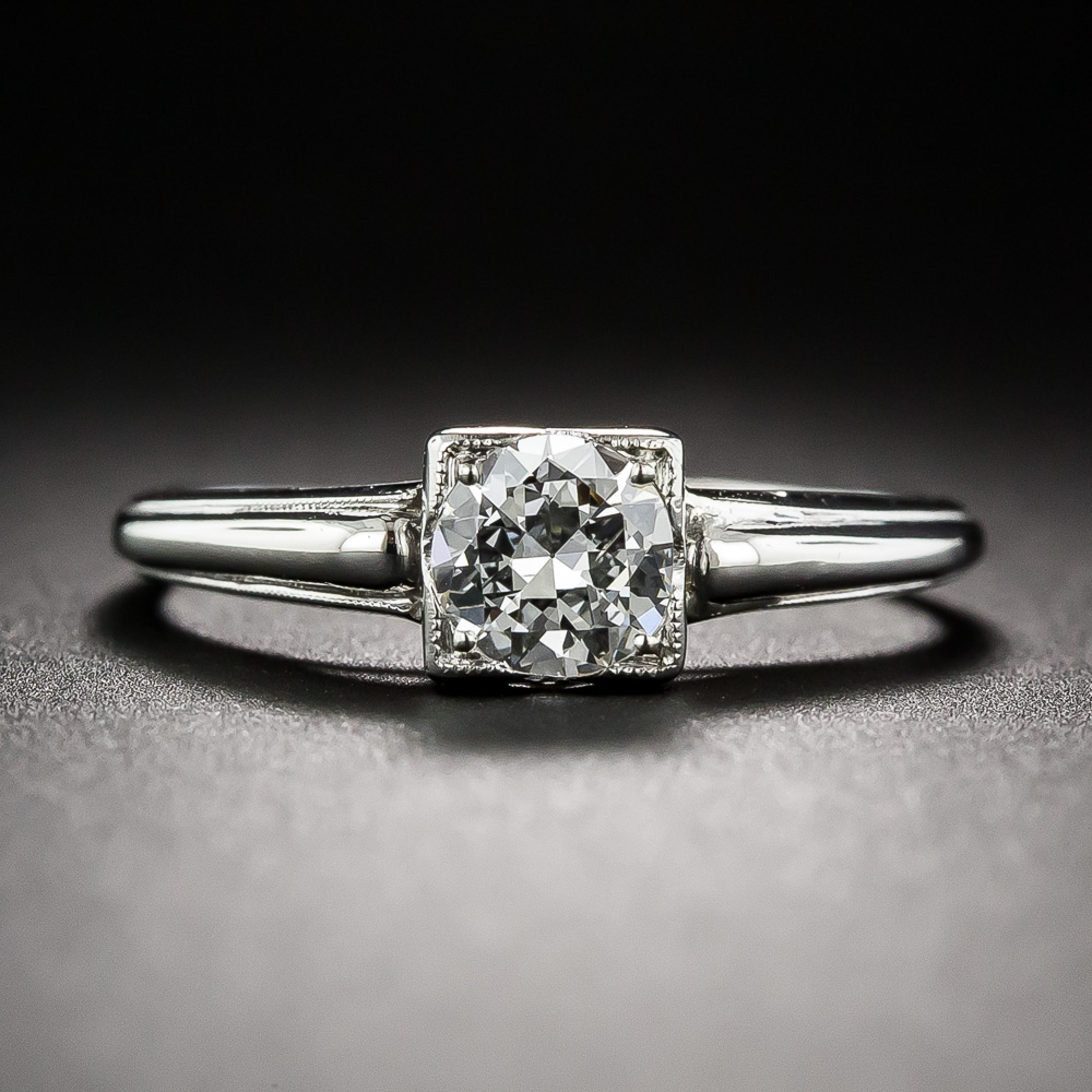 .50 Carat Diamond Platinum Solitaire Engagement Ring