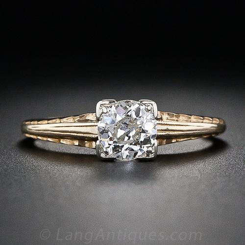 .50 Carat Vintage Diamond Engagement Ring
