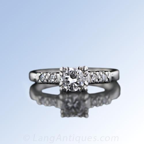 .50 Carat Vintage Diamond Engagement Ring