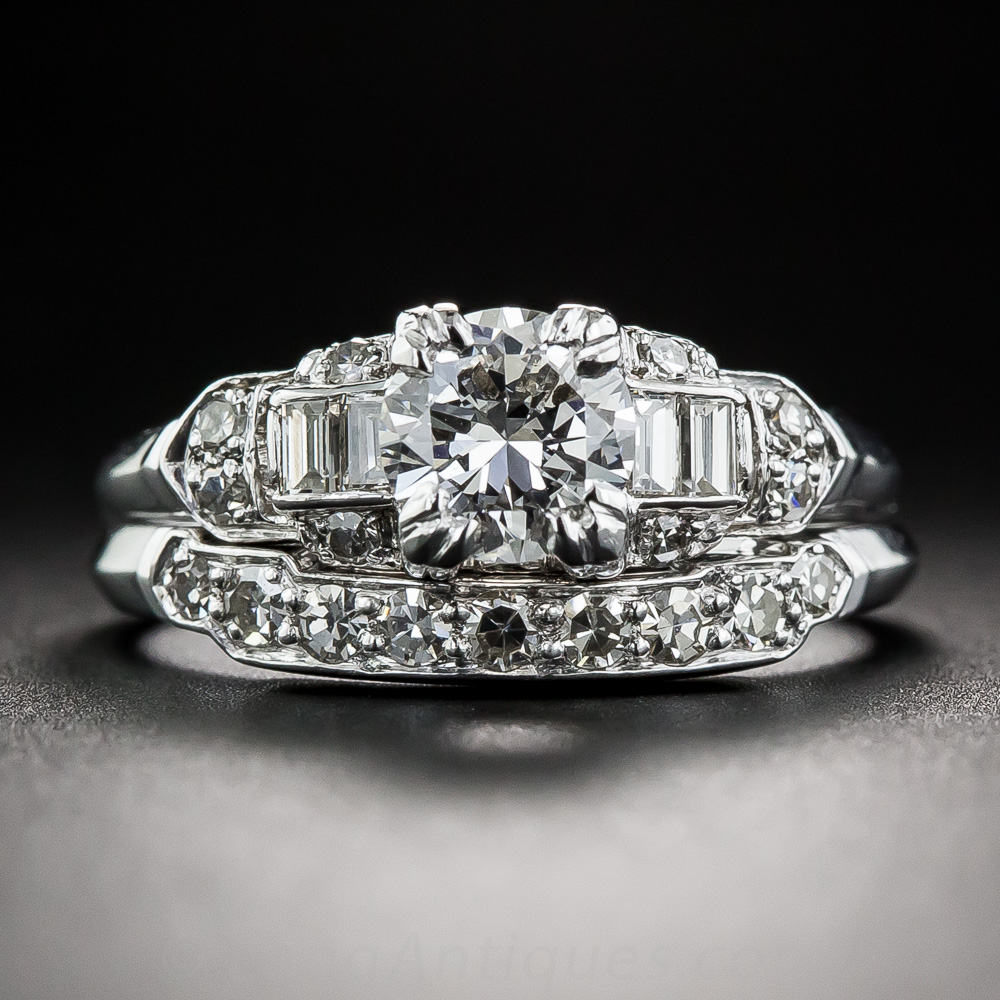 .65 Carat Diamond Two Piece Wedding Set, Granat Brothers