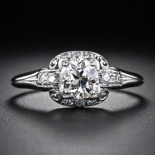 .67 Carat Vintage Diamond Engagement Ring by Granat Bros.