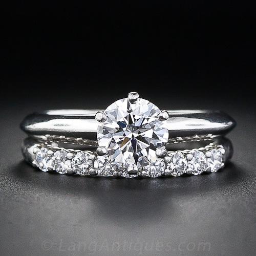 .87 Carat Diamond Tiffany & Co Wedding Set