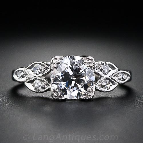 .90 Carat Diamond Vintage Engagement Ring