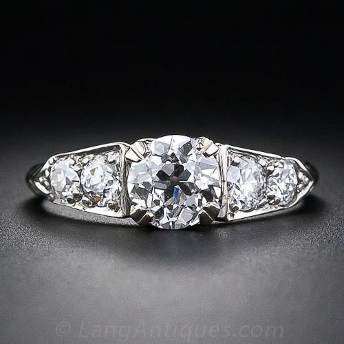 .90 Carat Vintage Diamond Engagement Ring