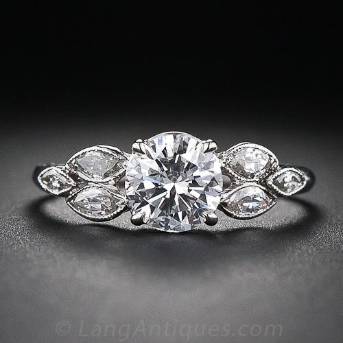 .93 Carat Vintage Diamond Engagement Ring