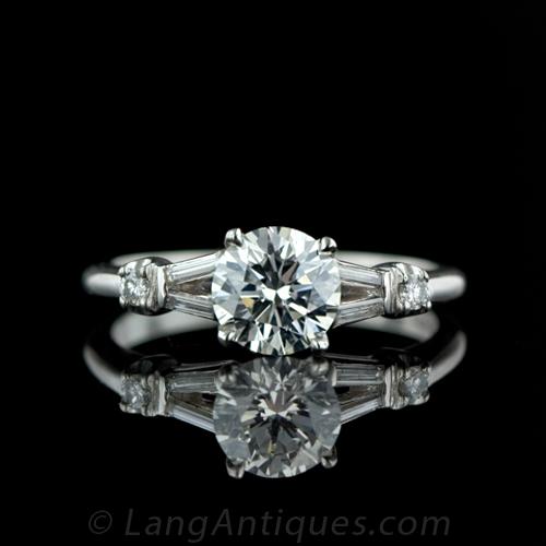 .95 ct. Center Stone Estate Diamond Ring