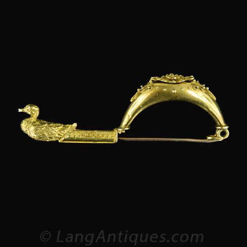 Ancient Style Fibula Brooch