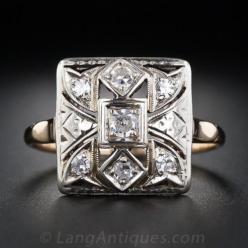 Antique Diamond Dinner Ring