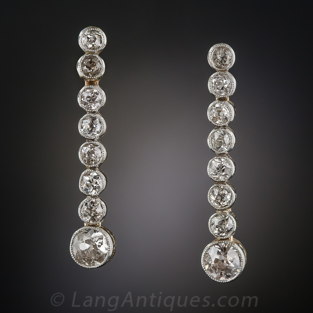 Antique Diamond Ear Drops