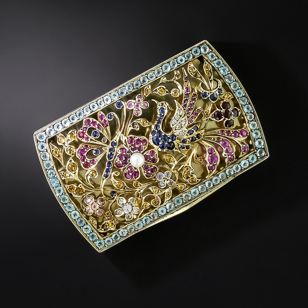 Antique Italian Multi-Gem Decorative Box