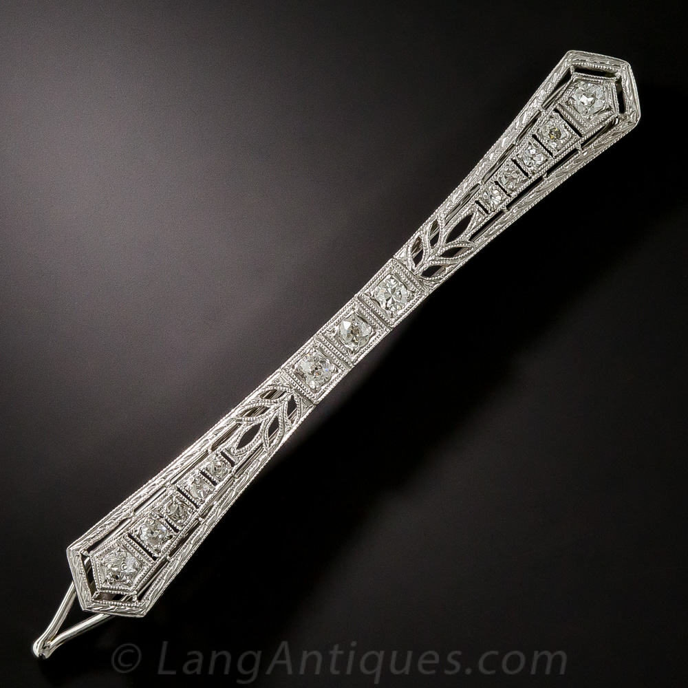 Art Deco Diamond Barrette