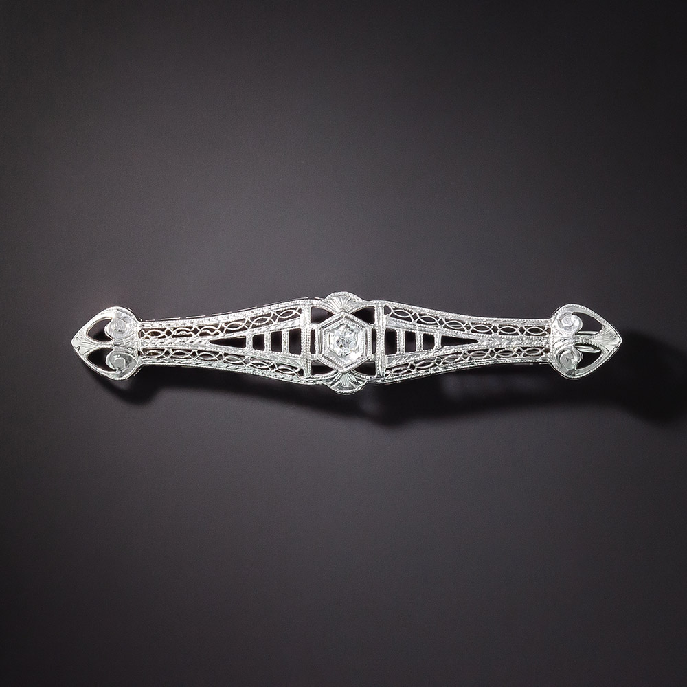 Art Deco Diamond Barrette