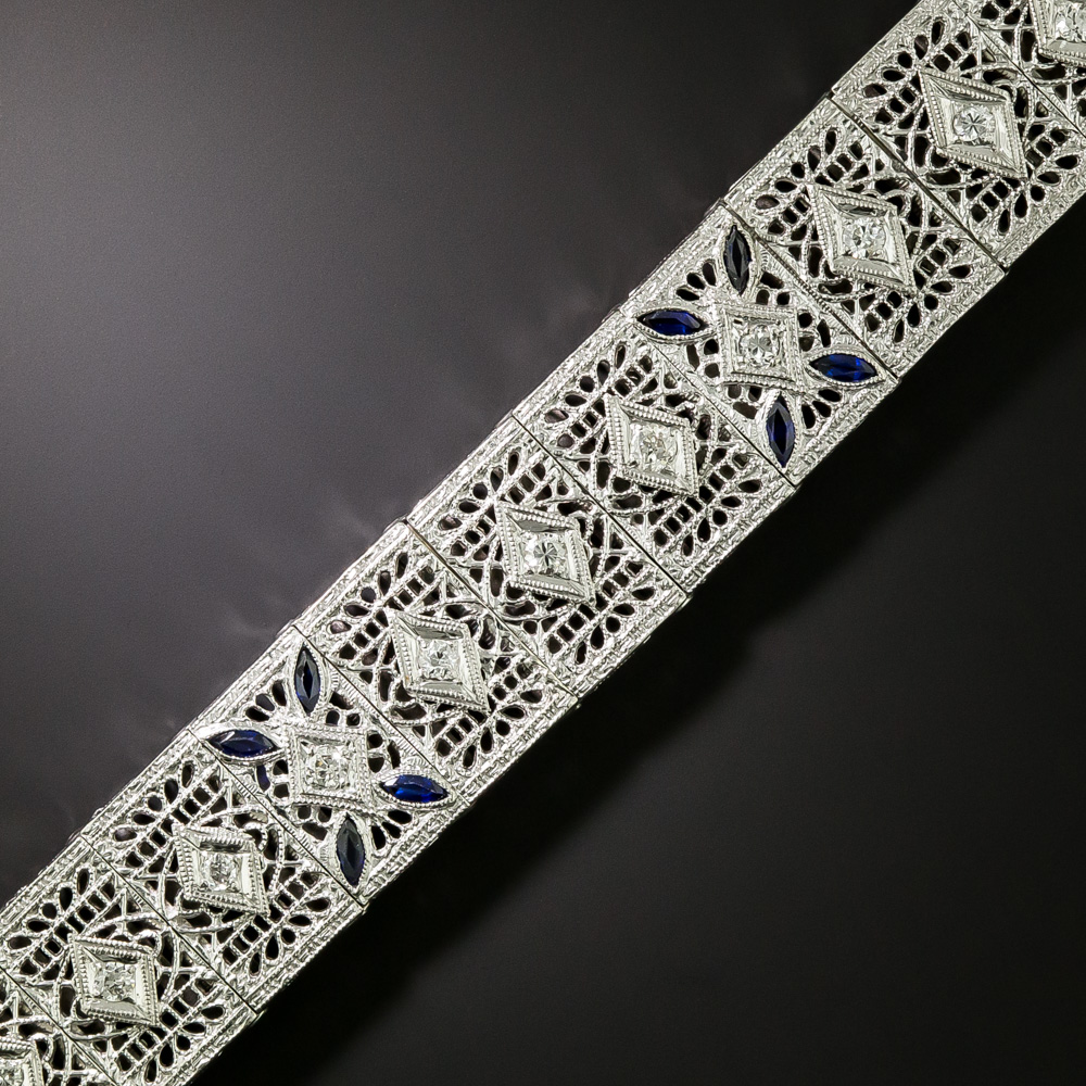 Art deco filigree bracelet store