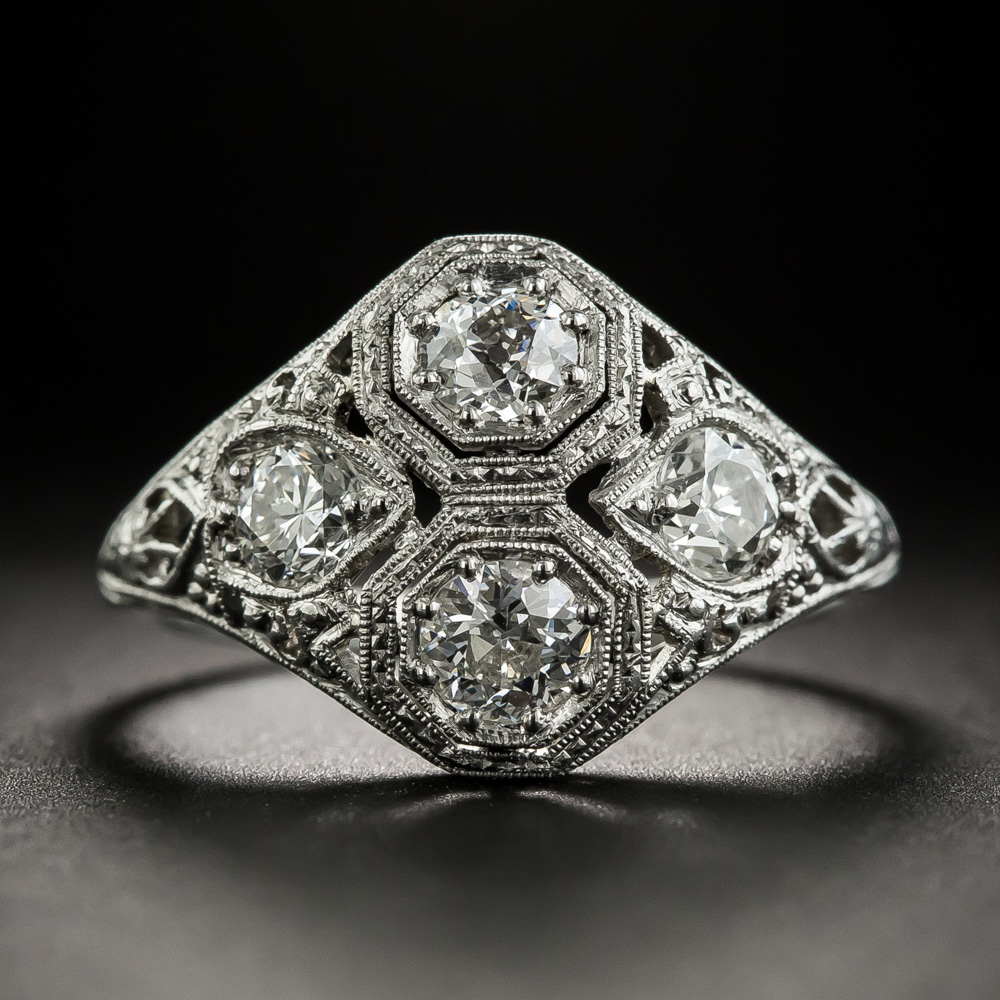 Art Deco Four-Stone Diamond Ring