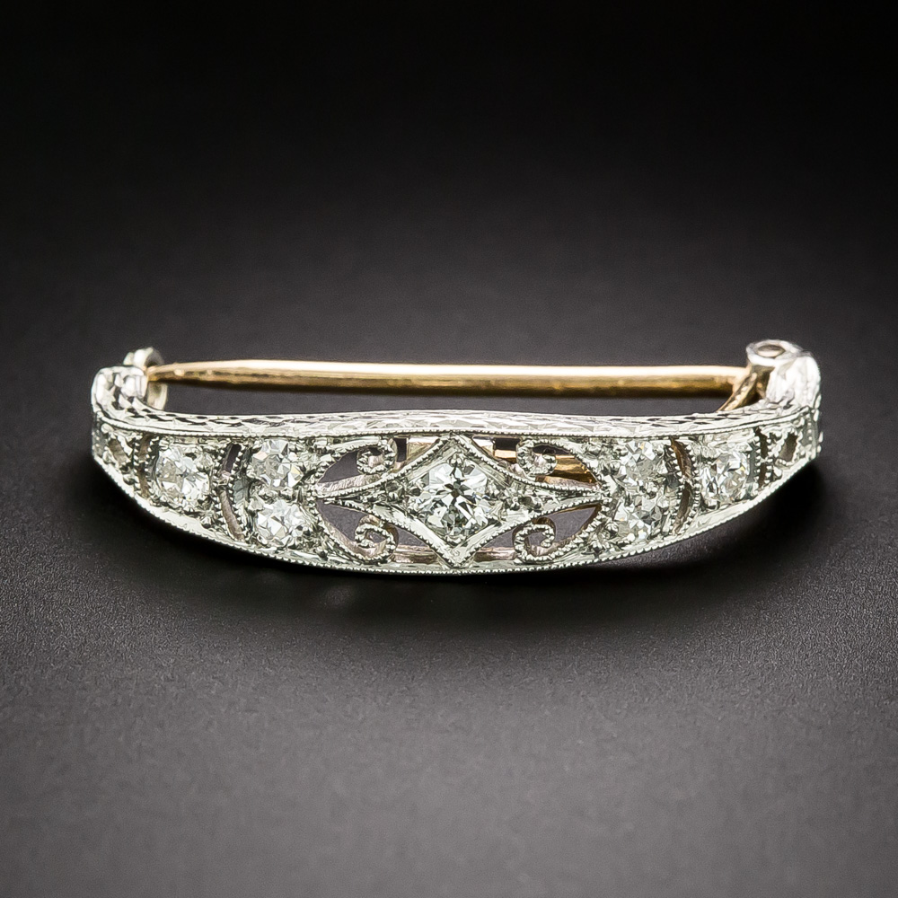 Art Deco Marcus & Company Diamond Scarf Pin
