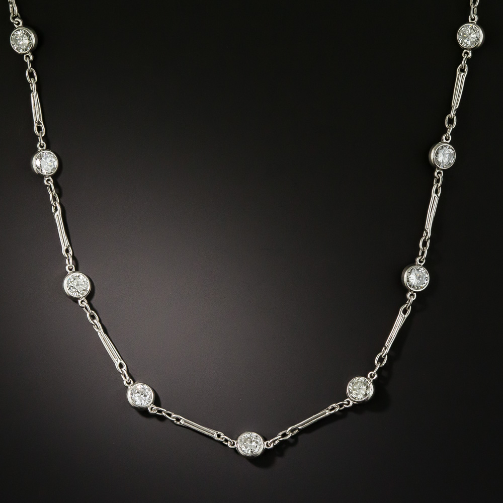 Art Deco Style Diamond Chain