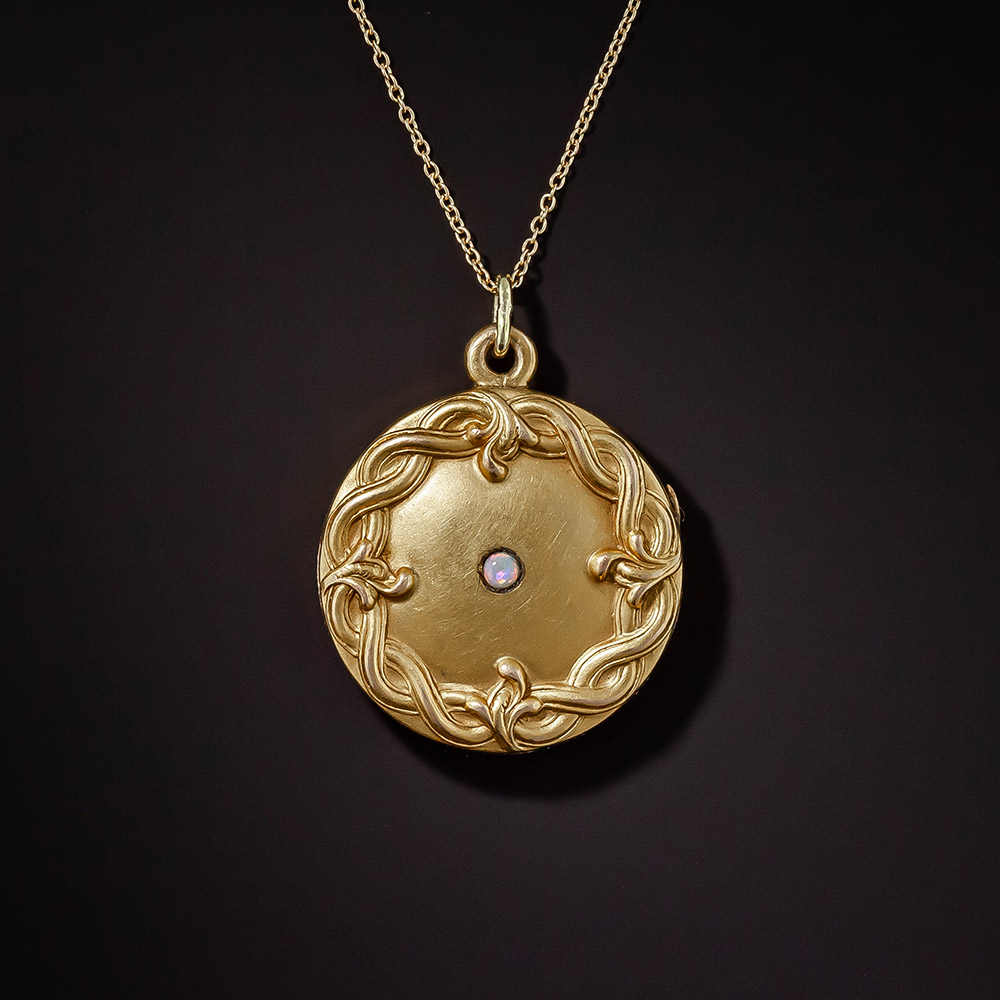 Art Nouveau Opal Locket