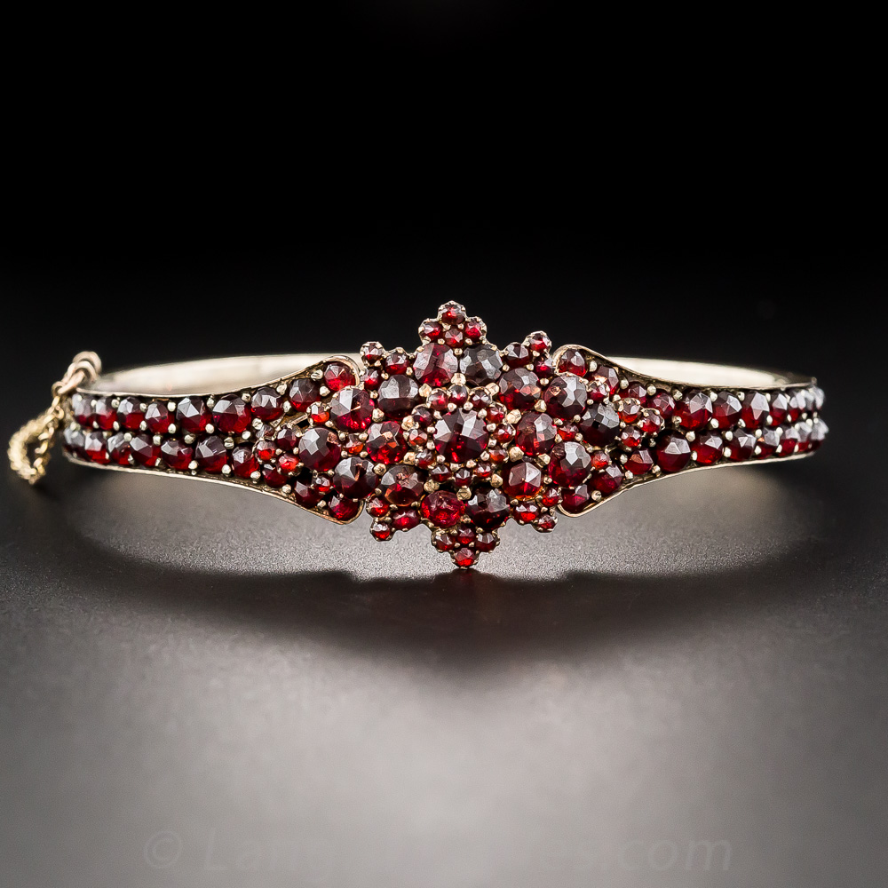 Bohemian Garnet Bangle