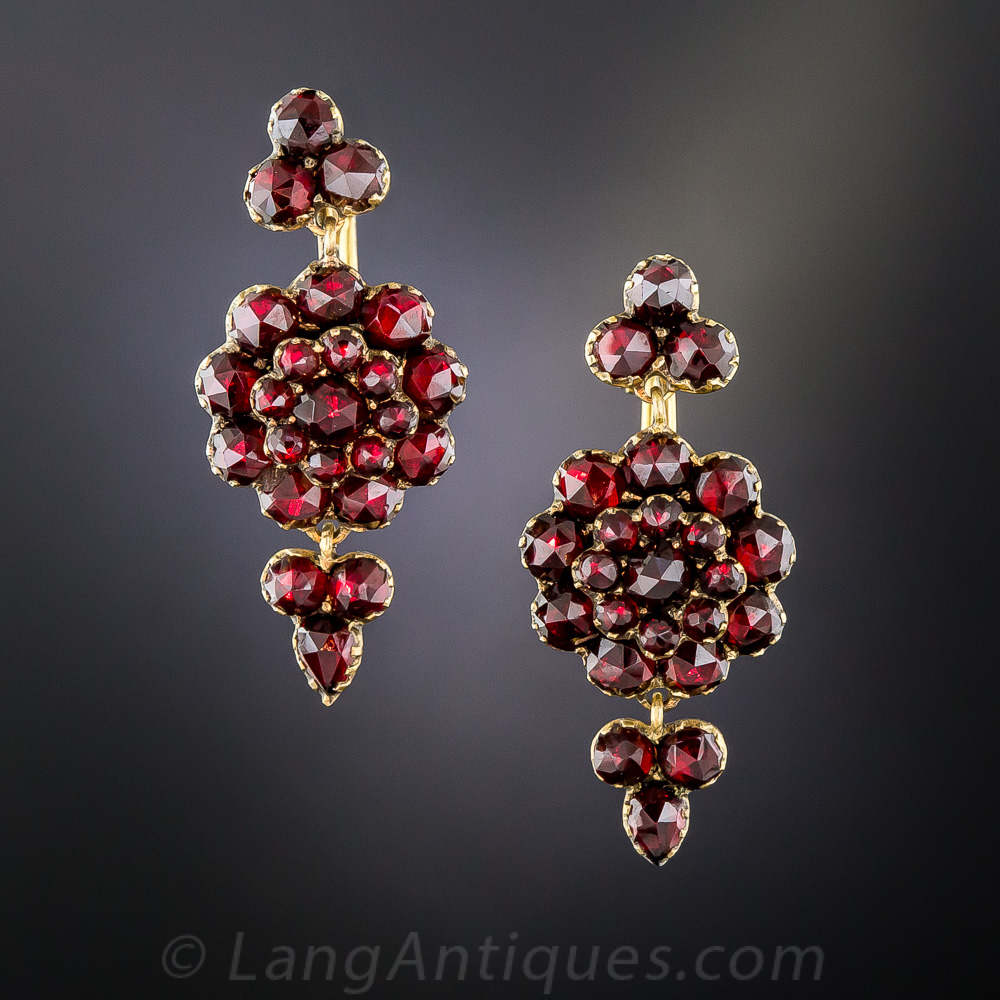 Bohemian Garnet Earrings