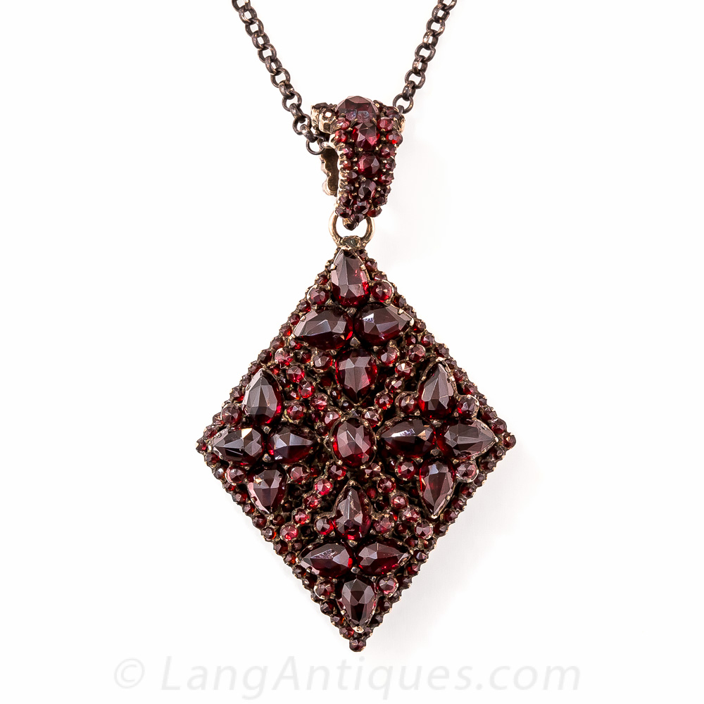 Bohemian Garnet Locket