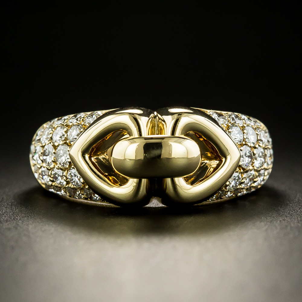 Bulgari Abbraccio Collection Pavé Diamond Ring