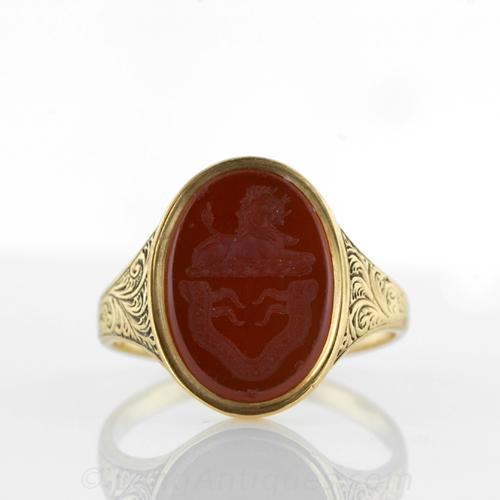 Carnelian Intaglio Ring