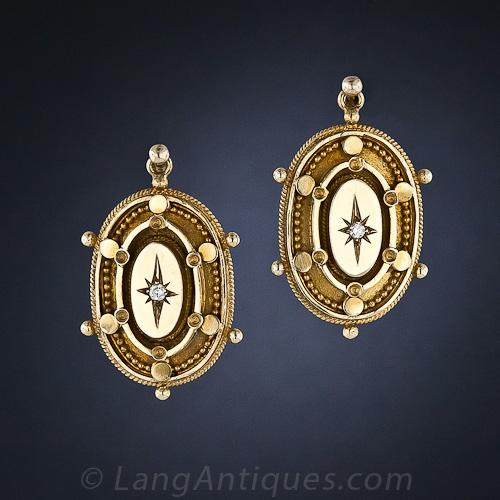 Castellani Etruscan Style Earrings